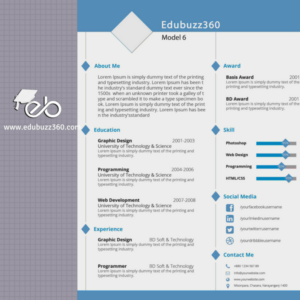 Grey Blue Resume - Edubuzz360 Resumes